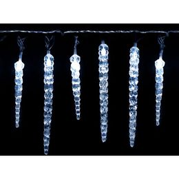 Salcar 5m Eiszapfen led Lichterkette Outdoor, Eisregen Lichterkette Außen Wasserdicht, Weihnachtsdeko Weihnachtensbeleuchtung Dekolicht mit 9 Modi, Kaltweiß