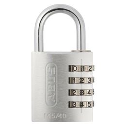 Abus - Aluminium Zahlenschloss 145/40 in silber in 9 Farben zur Wahl - silber