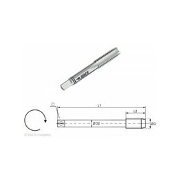 Hssg Handgewindebohrer Mittelschneider m 18 x 2,5'-'110301033-2 - Baer