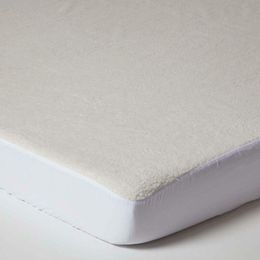 Homescapes Warmes Unterbett - Kuschelige Fleece-Matratzenauflage 90 x 190 cm - Beige