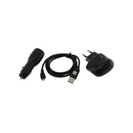 TRADESHOP 4in1 ZUBEHÖR SET: Netzteil USB Ladekabel KFZ Kabel Datenkabel Adapter für LG BL-20 New chocolate BL-40 New Chocolate GM-750 Optimus 7 VII E720 CHIC