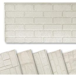 HEXIM - Fassadenpaneele Steinoptik, Wandpaneele aus eps Styropor, harte Außenbeschichtung: 0.57qm / 1 Platte, FP201