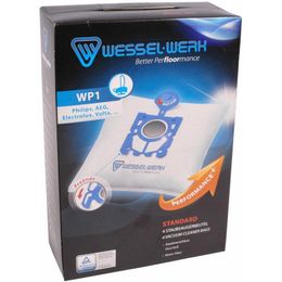 Wessel Werk - 4 x,WP1 = Swirl PH86 Staubsaugerbeutel Philips aeg Electrolux Hanseatic Privileg