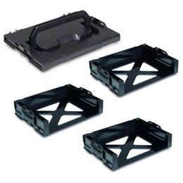 BS SYSTEMS Sortimo i-Boxx Rack Active für Systemkoffer i-Boxx 72 / LS-Tray 72 3er Set inkl. Deckel