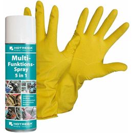 Multi Funktions Spray 5 in 1 300 ml set + nitras Handschuhe Gr. 10 - HOTREGA