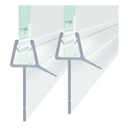 2xDuschdichtung, Ersatzdichtung Duschtür für Duschtür Glasstärken von 5-8mm, Länge 100cm Wasserabweiser Duschtür Dichtung oder Duschkabinen-Dichtung