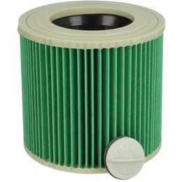 vhbw - Faltenfilter kompatibel mit Hoover 141 Nass- & Trockensauger - Filter, Patronenfilter, Grün