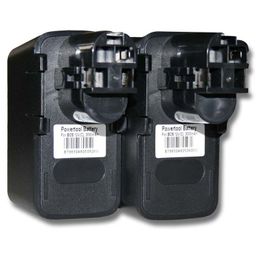 2x Akku kompatibel mit Bosch gsr 12VSH-2, psb 12VSP-2, psr 120, psr 12VES Elektrowerkzeug (3000mAh NiMH 12 v) - vhbw