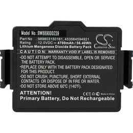 vhbw - Batterie kompatibel mit Philips HeartStart FR3 Medizintechnik (4700mAh, 12V, Li-MnO2)