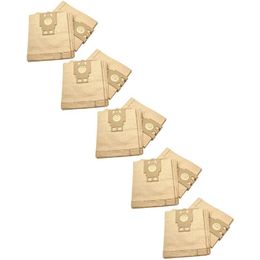 vhbw - 50x Staubsaugerbeutel kompatibel mit Miele Caribic, Clean Team Staubsauger - Papier, Typ h, 27cm x 21,5cm, Sandfarben