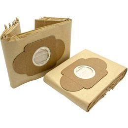 10x Staubsaugerbeutel kompatibel mit Wetrok Bantam 6 Staubsauger - Papier, 21,5cm x 16cm, Sandfarben - vhbw