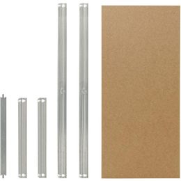 shelfplaza - home 45x30cm Komplettes Fachboden-Set für Steckregale in verzinkt / HDF-Fachboden / zusätzliche Fachböden für Schwerlastregale - verzinkt