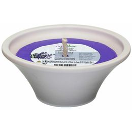 Duftkerze in Keramikschale Van.-Lavendel, Höhe 8 cm, ø 18 cm Duftkerzen - Villa Verde