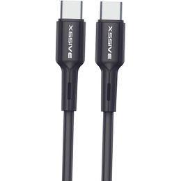 Cofi 1453 - usb-c zu usb-c Ladekabel 1 Meter 2.4A Output Datenkabel Lade- und Synchronisationskabel