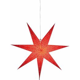 STAR TRADING Best Season Papierstern Dot 70 circa 70 x 70 cm, inklusive Kabel , rot 231-24