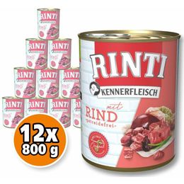 Rinti - Pur Kennerfleisch Rind 800 g Hundefutter Nassfutter