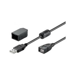 goobay 93284 - USB 2.0 Kabel, A Stecker auf A Buchse, 2 m (93284)