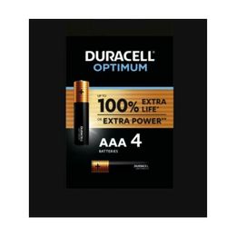 Duracell - Blister 4 optimum batterien - 200% extra lange lebensdauer optimum/aaa