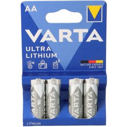 Varta Ultra Lithium Mignon Batterie 4er Blister AA 6106