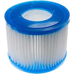 Filterkartusche Typ vi kompatibel mit Bestway Lay-Z-Spa Palm Springs, Paris Pool - Ersatzfilter, Blau, Weiß - vhbw