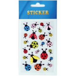 Bestlivings Lustige und Niedliche Sticker zum Aufkleben, Stickerbögen mit Tieren, in vielen verschiedenen Motiven verfügbar (Design: Marienkäfer 2) - Marienkäfer