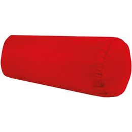 Bestlivings Nackenrolle 15x40cm ( BxL ) Bezug in der Farbe Rot, in vielen vers. Farben - Rot