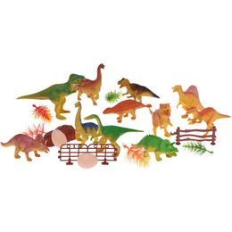 Spetebo - Dinosaurier Spielfiguren Set - 22 Teile - Kinder Spielzeug Dino Figuren - Tierfiguren Spielset Abenteuer Kinderspielzeug