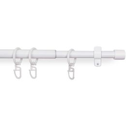 Bestlivings - Stilgarnitur Weiß ( Basic ) ausziehbar 120-220cm Vorhangstange Ø16mm Komplettstilgarnitur inkl. Befestigungsmaterial, für Gardinen und