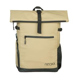 neoxx Rucksack "Vibe Roll-Top" in Beige - (B)30 x (H)45 x (T)15 cm