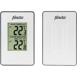 Alecto WS-1050 Wetterstation mit Funk-Außensensor Funkwetterstation (mit Außensensor), weiß