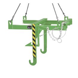 Bauer S&uuml;dlohn Kipptraverse f&uuml;r Baustoffbeh&auml;lter BBT; lackiert; Resedagr&uuml;n
