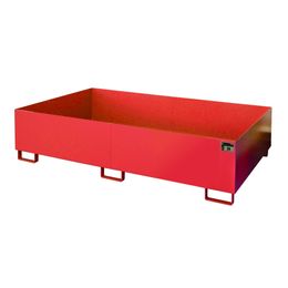 Bauer S&uuml;dlohn Regalwanne RW 2200-2; lackiert; Feuerrot