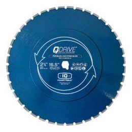 iQ Powertools 420mm Q-Drive segmentierte Diamantscheibe mit ger&auml;uscharmem Kern f&uuml;r Keramik/Feinstein/glasierte Ziegel, blau