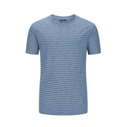 Marc O'Polo &Uuml;bergr&ouml;&szlig;e : Marc O'Polo, T-Shirt in Jersey-Qualit&auml;t mit Ringelmuster in Blau