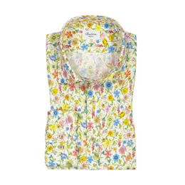 Stenstr&ouml;ms &Uuml;bergr&ouml;&szlig;e : Stenstr&ouml;ms, Hemd in Twofold Super Cotton-Qualit&auml;t und floralem Muster in Wei&szlig;