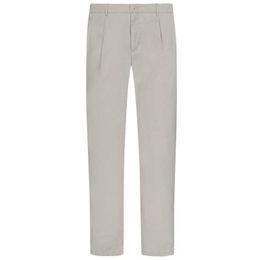 &Uuml;bergr&ouml;&szlig;e : Brax, Chino in Minimalstruktur, mit Bundfalte in Beige