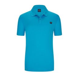 Paul & Shark &Uuml;bergr&ouml;&szlig;e : Paul & Shark, Poloshirt aus Baumwolle mit Logo-Emblem in K&ouml;nigsblau