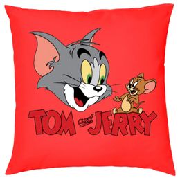 Blondie & Brownie Blondie & Brownie Dekokissen Tom Jerry Cartoon Comic Käse Katze Maus Kissen mit Füllung