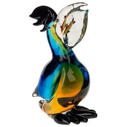 aubaho Dekofigur Glasfigur Figur Skulptur Pelikan Glas Glasskulptur Vogel Murano Antik-