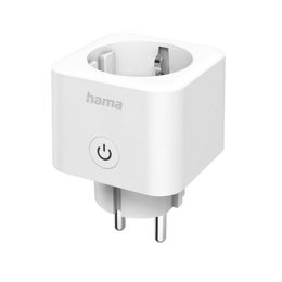 Hama WLAN-Steckdose WLAN-Steckdose mit App (smarte Steckdose mit Matter Smart Home, 3680W), 1-St., weiß