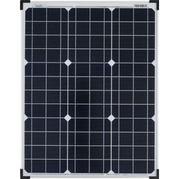 offgridtec Solarmodul 50W MONO 12V Solarpanel, 50 W, Monokristallin, extrem wiederstandsfähiges ESG-Glas, schwarz