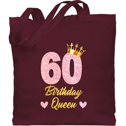 Shirtracer Umhängetasche 60 Birthday Queen Geburtstags Königin Geburtstagsgeschenk 60