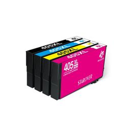 STAROVER 405 XL Druckerpatronen kompatibel für EPSON 405XL Multipack Tintenpatrone (epson workforce pro WF-3820 3825 4820 4825 4830 DWF