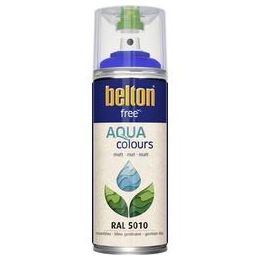 Belton free Lackspray Acryl-Wasserlack 400 ml enzianblau matt