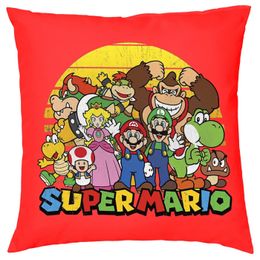 Blondie & Brownie Blondie & Brownie Dekokissen Super Mario Yoshi Luigi Retro Konsole Gamer Kissen mit füllung