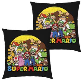 Blondie & Brownie Blondie & Brownie Dekokissen Super Mario Yoshi Luigi Retro Konsole Gamer Kissen mit füllung