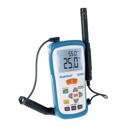 PeakTech Hygrometer PeakTech 5090: IR Thermo-Hygrometer ~ -50 ... +500°C ~ 5 bis 95% RH