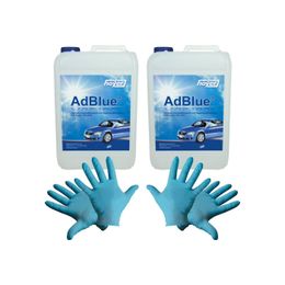 Hoyer Kanister 2x AdBlue® inkl. Ausgießer 10 L + 2 paar Einweg Nitril-Handschuhe (1 St)