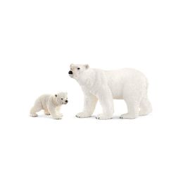 Schleich® Tierfigur 14708 14800 Wild Life 2er Set Eisbärjunges + Eisbär