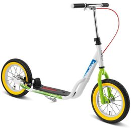 Puky Cityroller Puky Laufrad Scooter R 07 L weiß/kiwi 5419